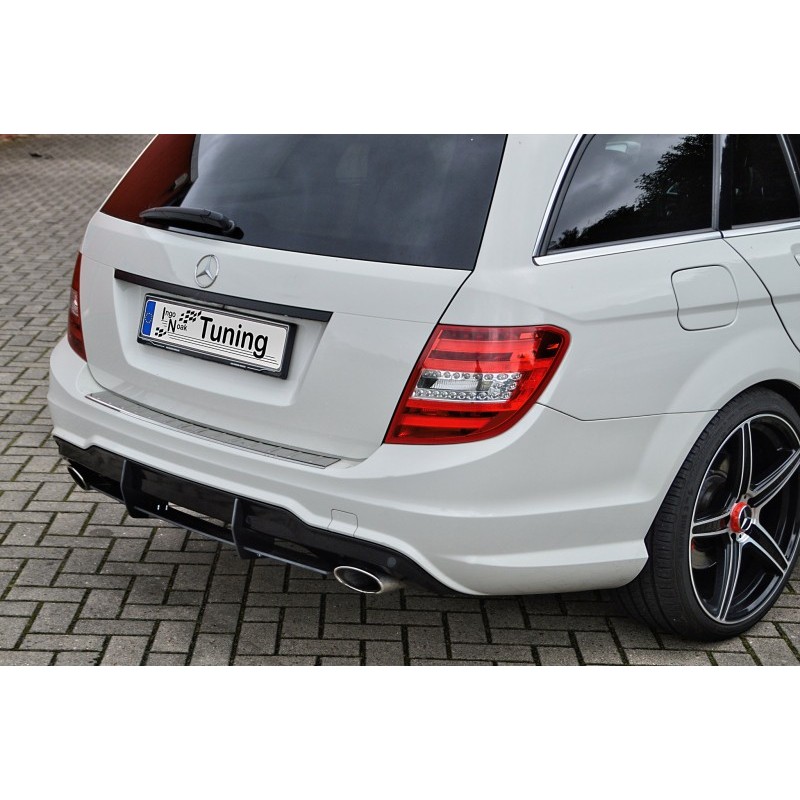 Faldón Trasero para Mercedes Benz Clase C, W204 / S204 / C204 Amg Line